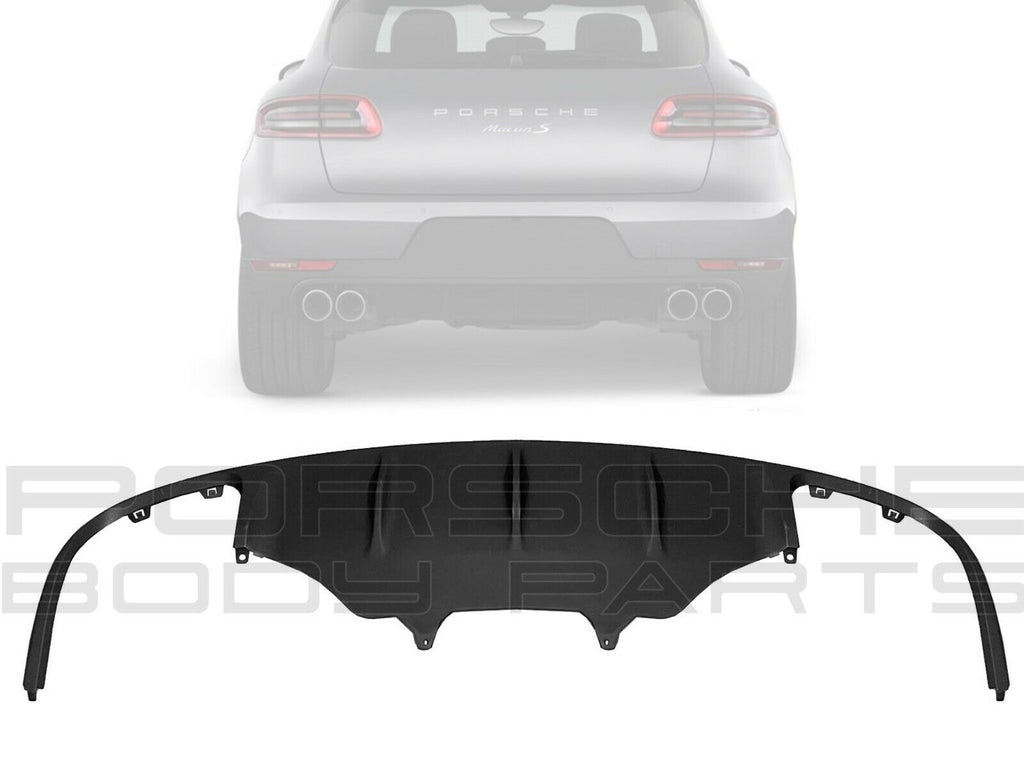 Porsche Macan 2014-2020 Rear Bumper Cover Diffuser Lip Chin Spoiler Va ...