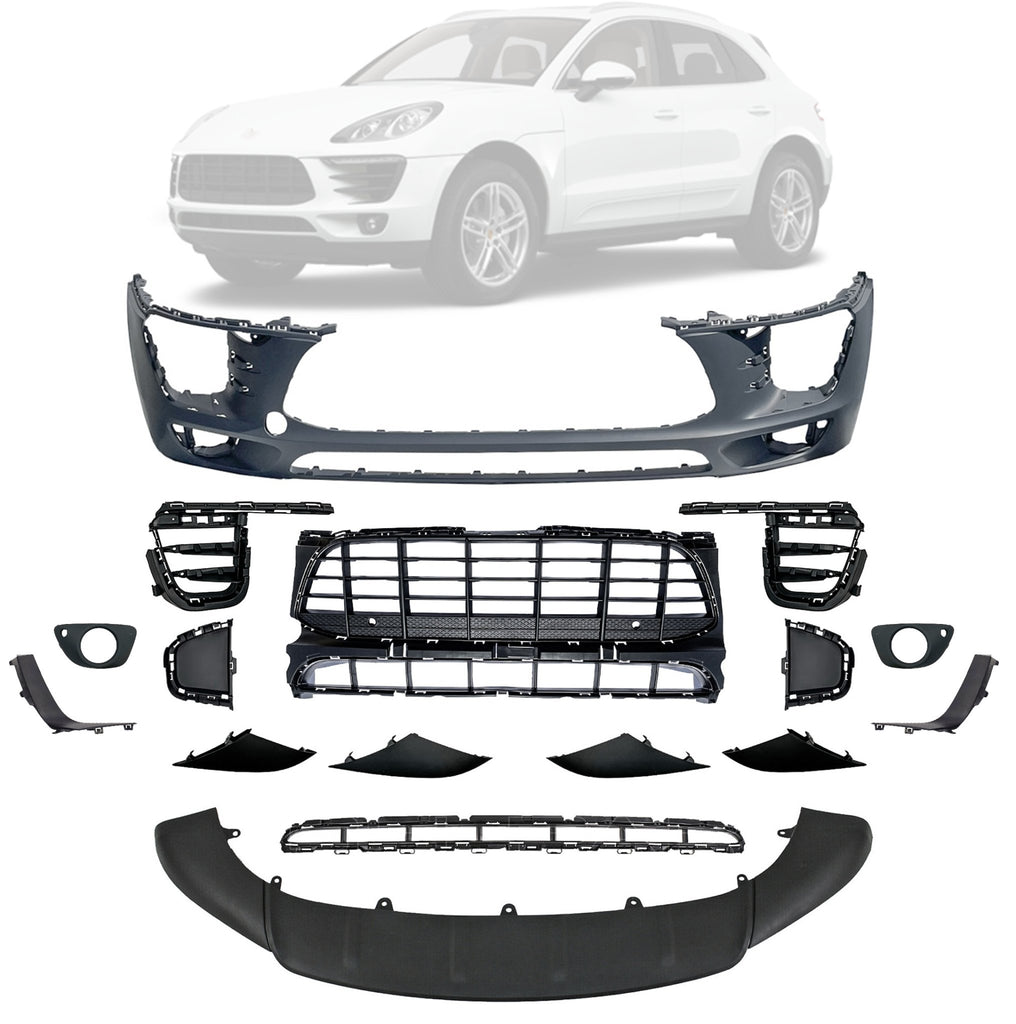 Porsche Macan 2015-2018 Front Bumper Set with Accessories – German Auto ...